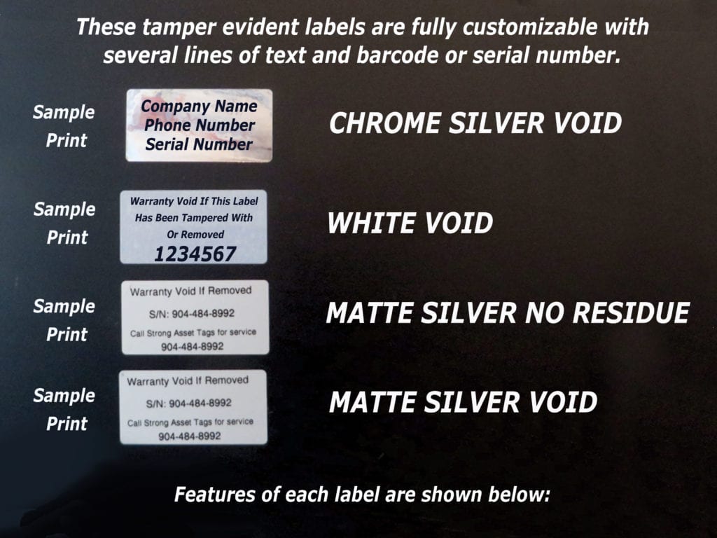 Void If Removed Labels | Strong Asset Tags