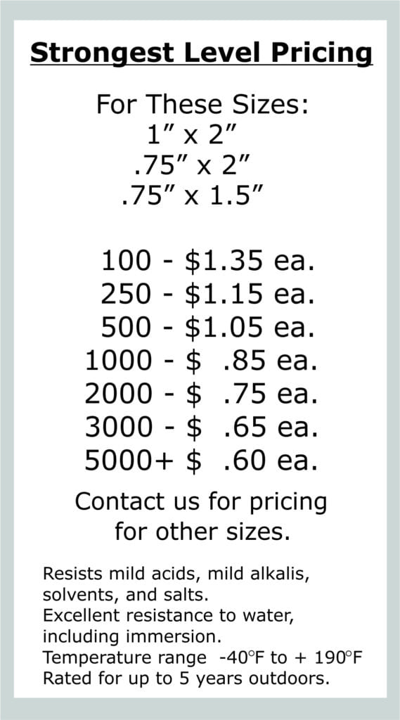 Permanent Tags For Equipment | Strong Asset Tags
