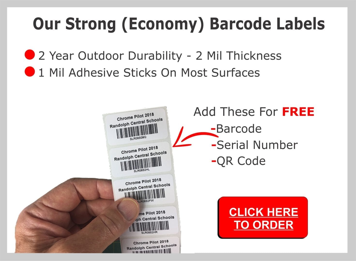barcode labels strong | Strong Asset Tags
