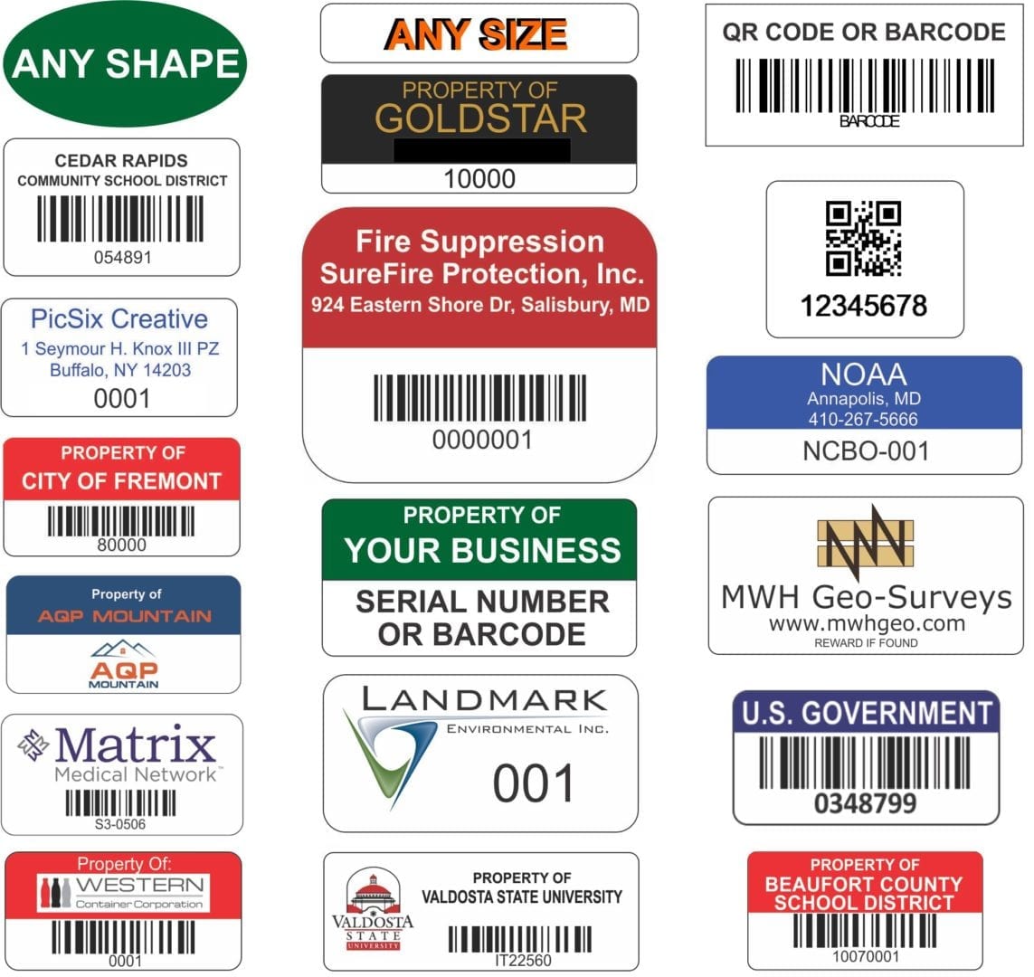 barcode labels | Strong Asset Tags