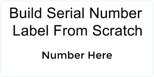 Serial Number - Build It Yourself | Strong Asset Tags