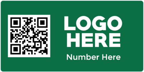 QR Code Large Logo Full Color | Strong Asset Tags