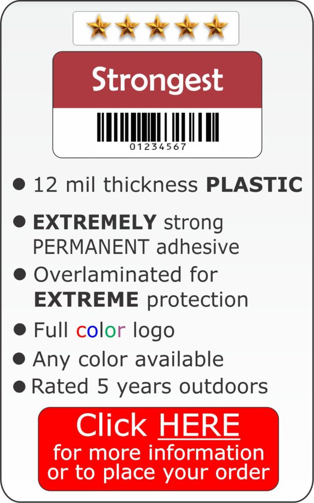 Strongest Asset Tag - LET US DESIGN YOUR TAG | Strong Asset Tags